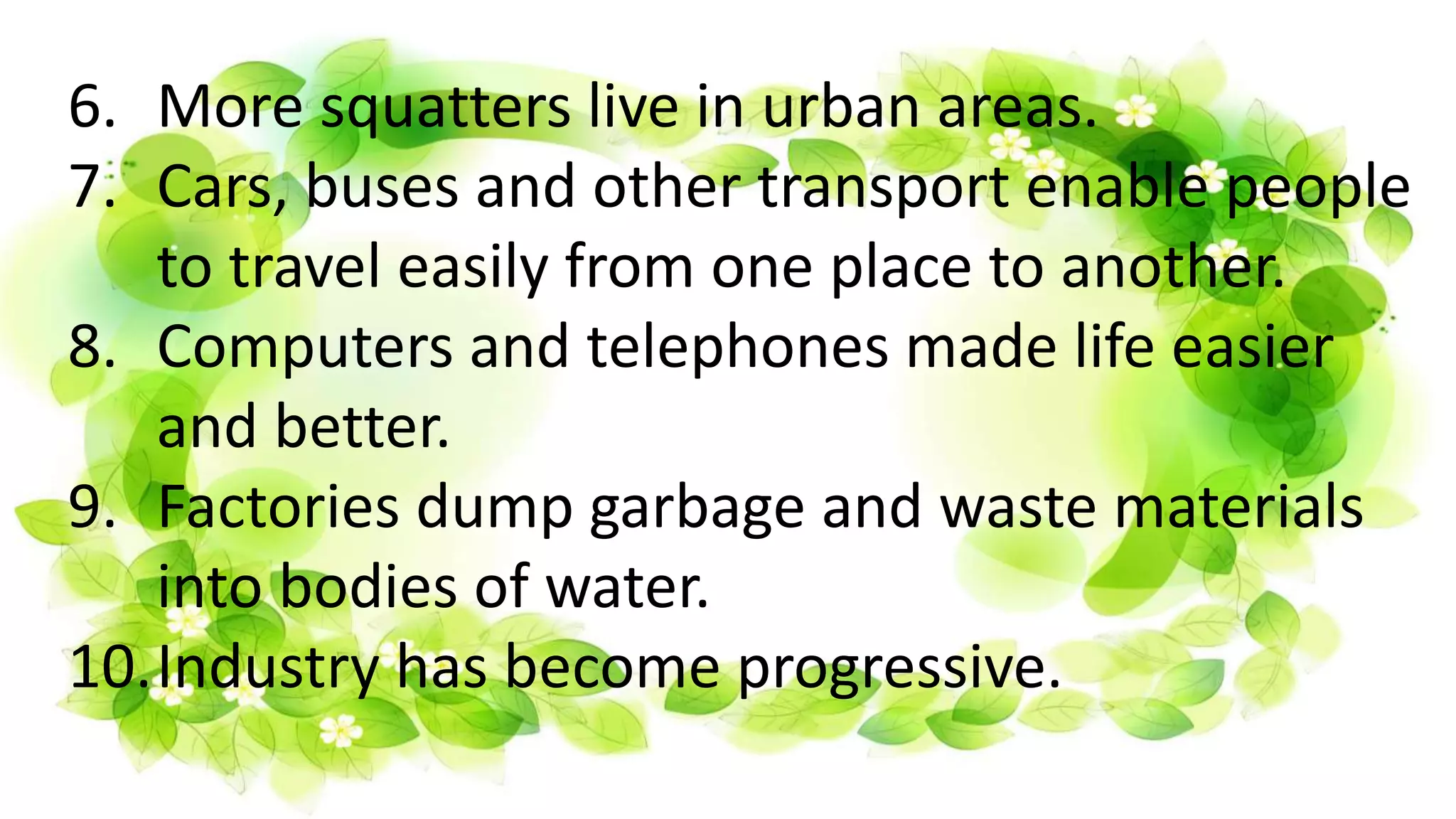 Effects of environmental changes | PPTX