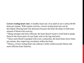 Effects of Exercise on Cardiovascular System | PPT