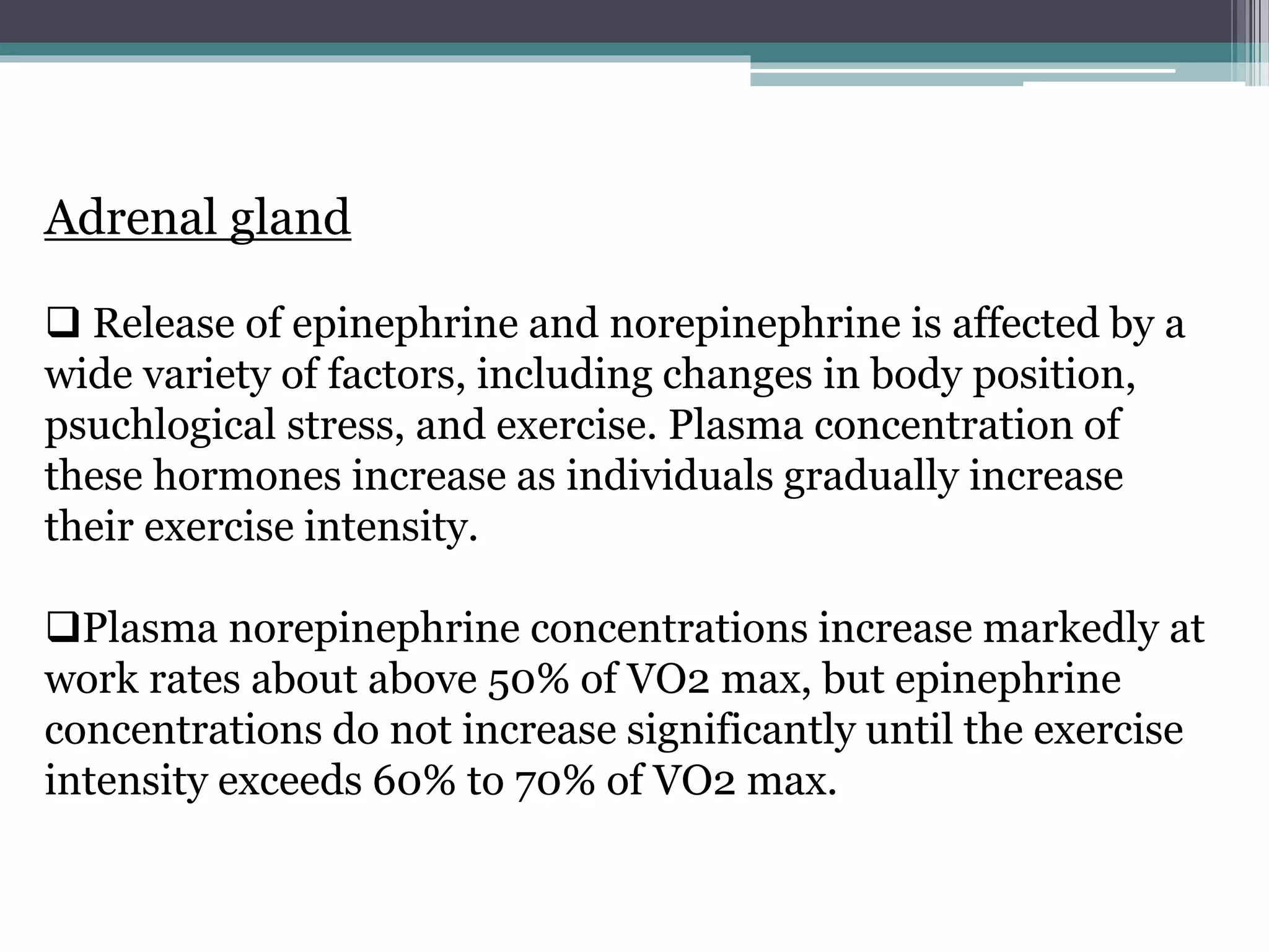Effects of exercise on endocrine system | PPTX