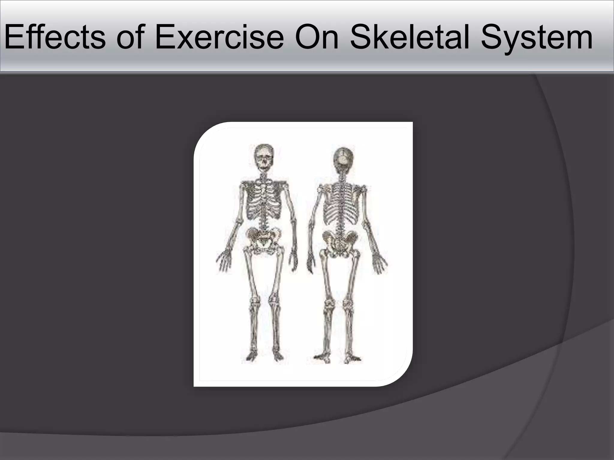 Effects of exercise on skeletal and muscular system | PPTX