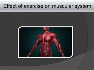 Effects of exercise on skeletal and muscular system | PPTX