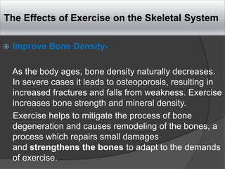 Effects of exercise on skeletal and muscular system | PPTX