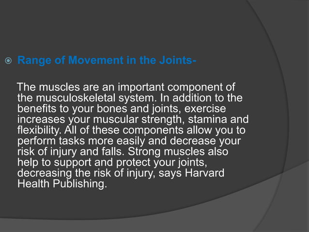 Effects of exercise on skeletal and muscular system | PPTX