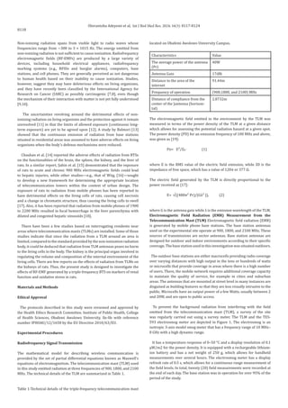 Effects of Exposure to Radiation from a Telecommunication Mast on ...