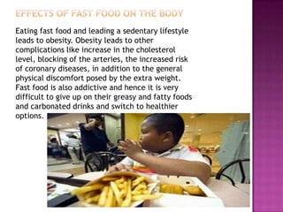 Effects of fast food power point | PPTX