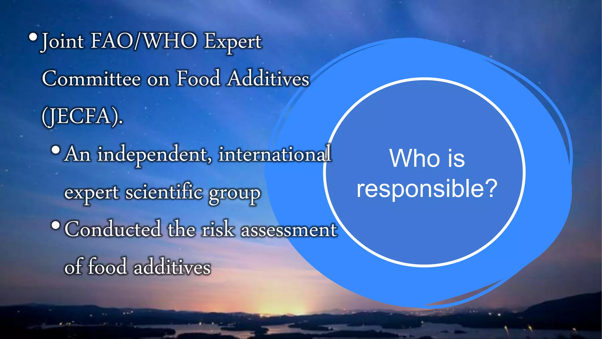Effects of food preservatives and additives | PPTX