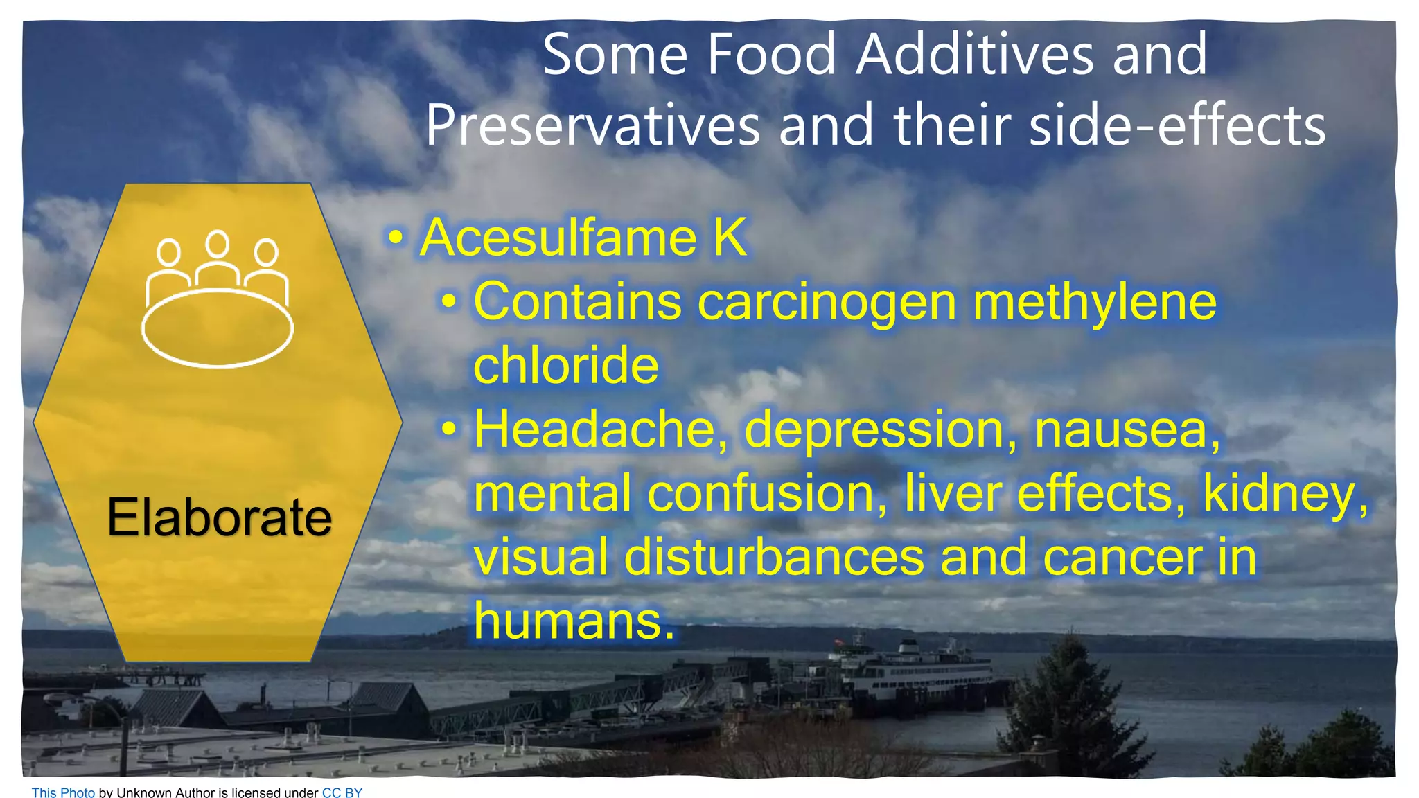 Effects of food preservatives and additives | PPTX