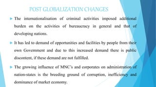 Effects of globalization on public administration | PPTX