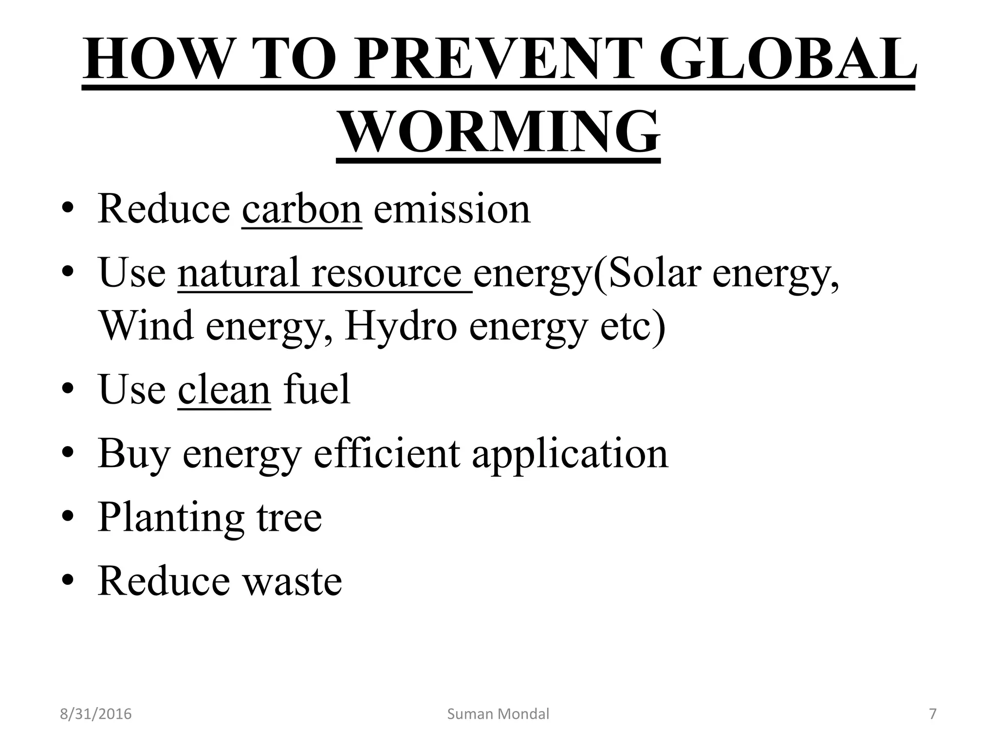 Effects of global worming | PPTX