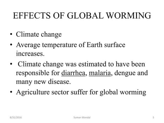 Effects of global worming | PPTX
