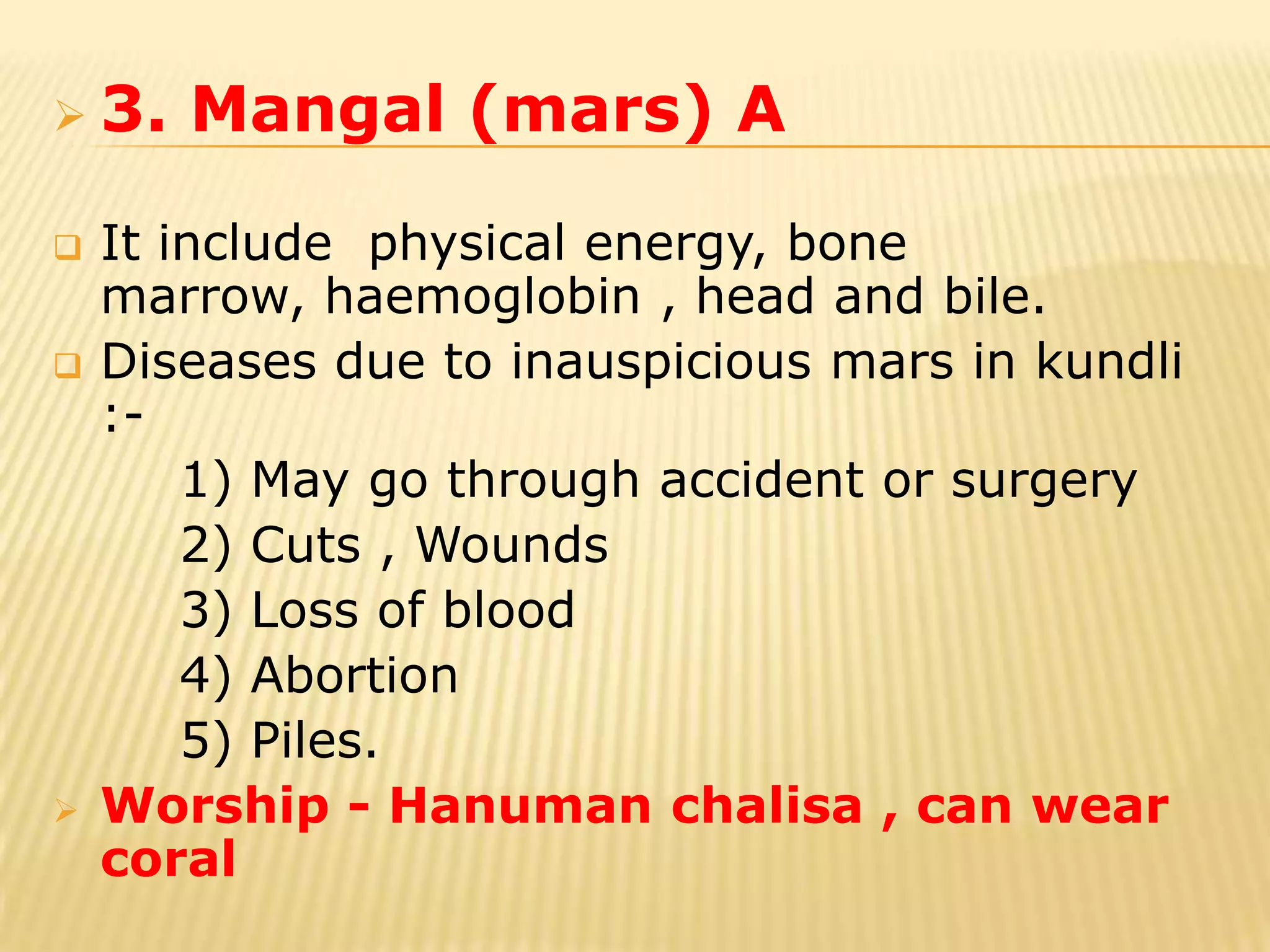Effects of grahas on body- DR MOHIT LODHA | PPTX