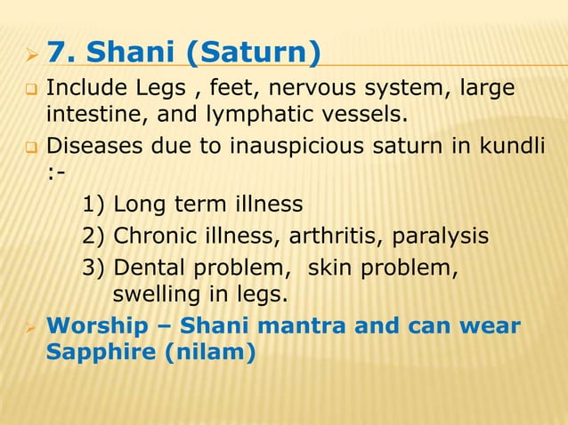 Effects of grahas on body- DR MOHIT LODHA | PPTX | Hinduism | Religion ...