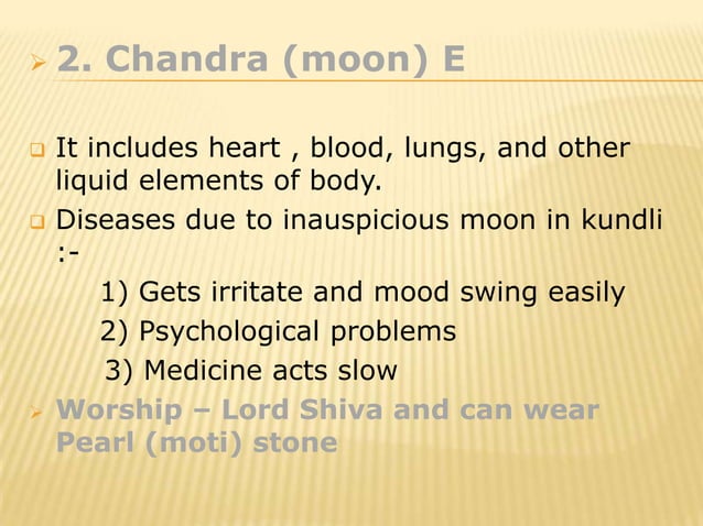 Effects of grahas on body | PPT