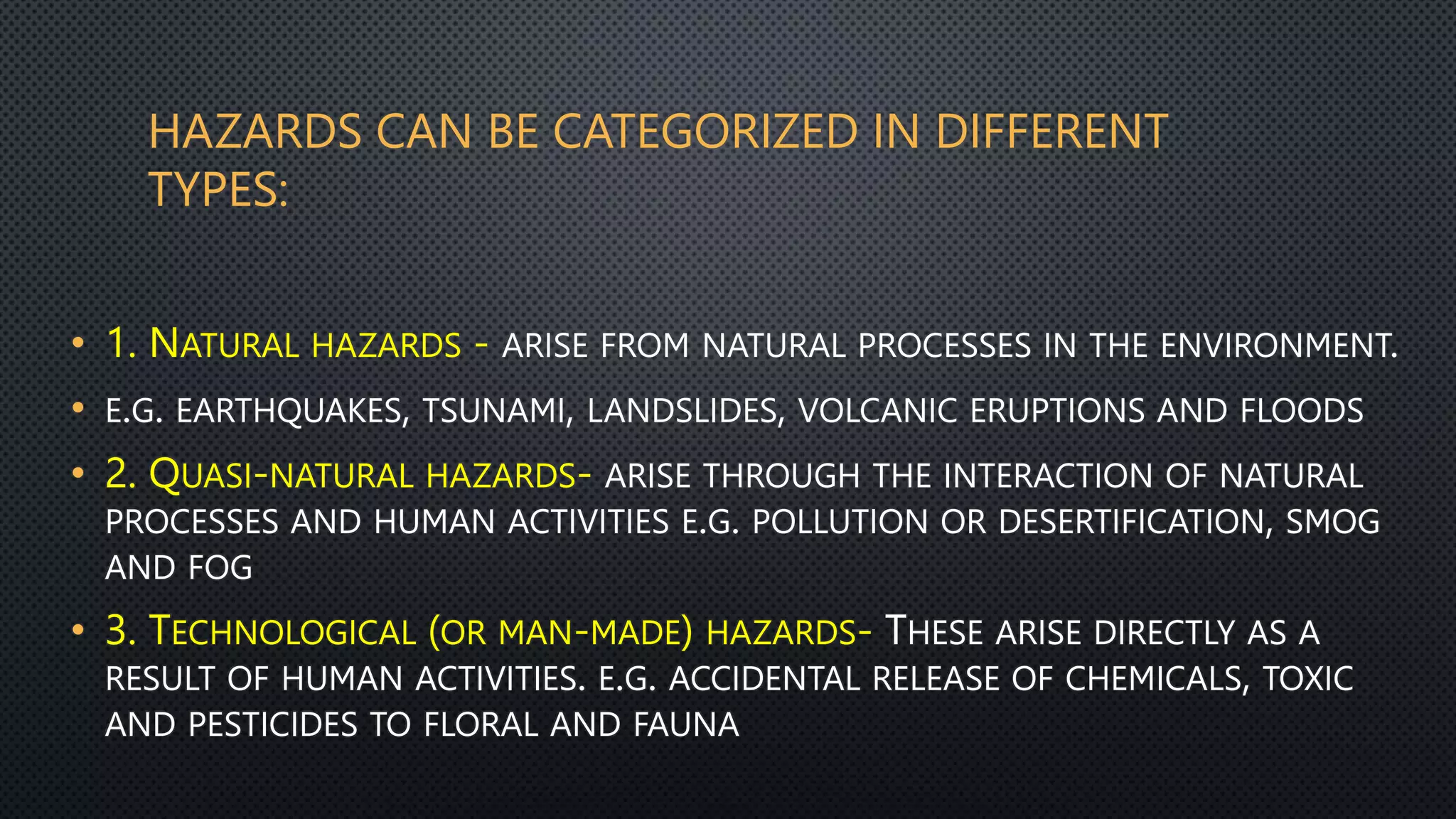 Effects of Hazard, Exposure and Vulnerability to Disaster Risks and ...