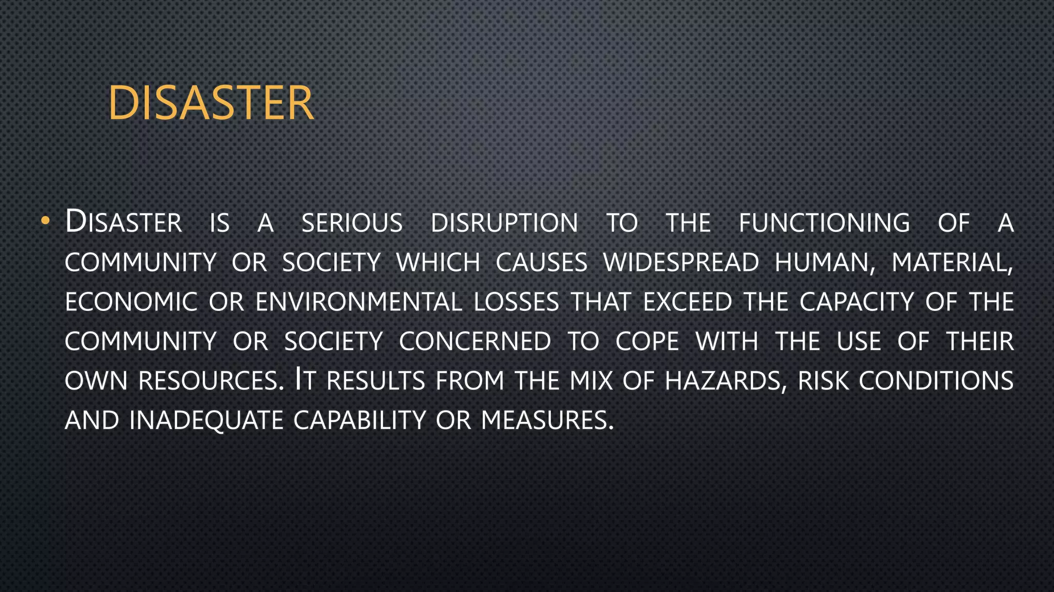Effects of Hazard, Exposure and Vulnerability to Disaster Risks and ...