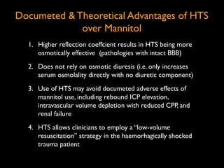 Effects of hypertonic saline on icp | PPT
