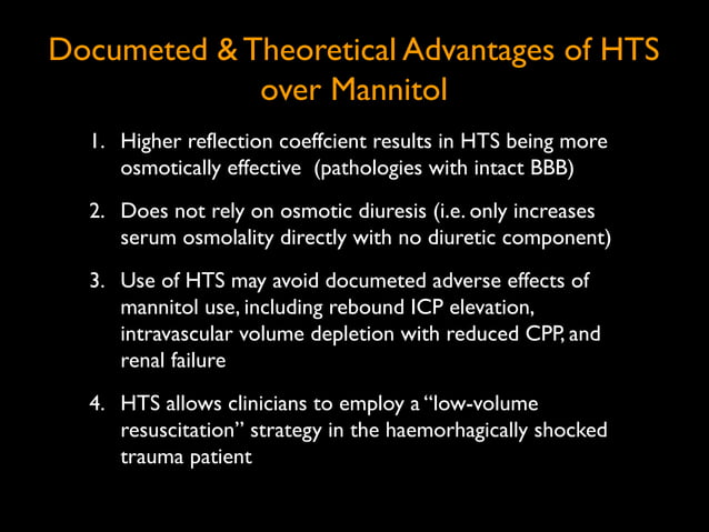 Effects of hypertonic saline on icp | PPT