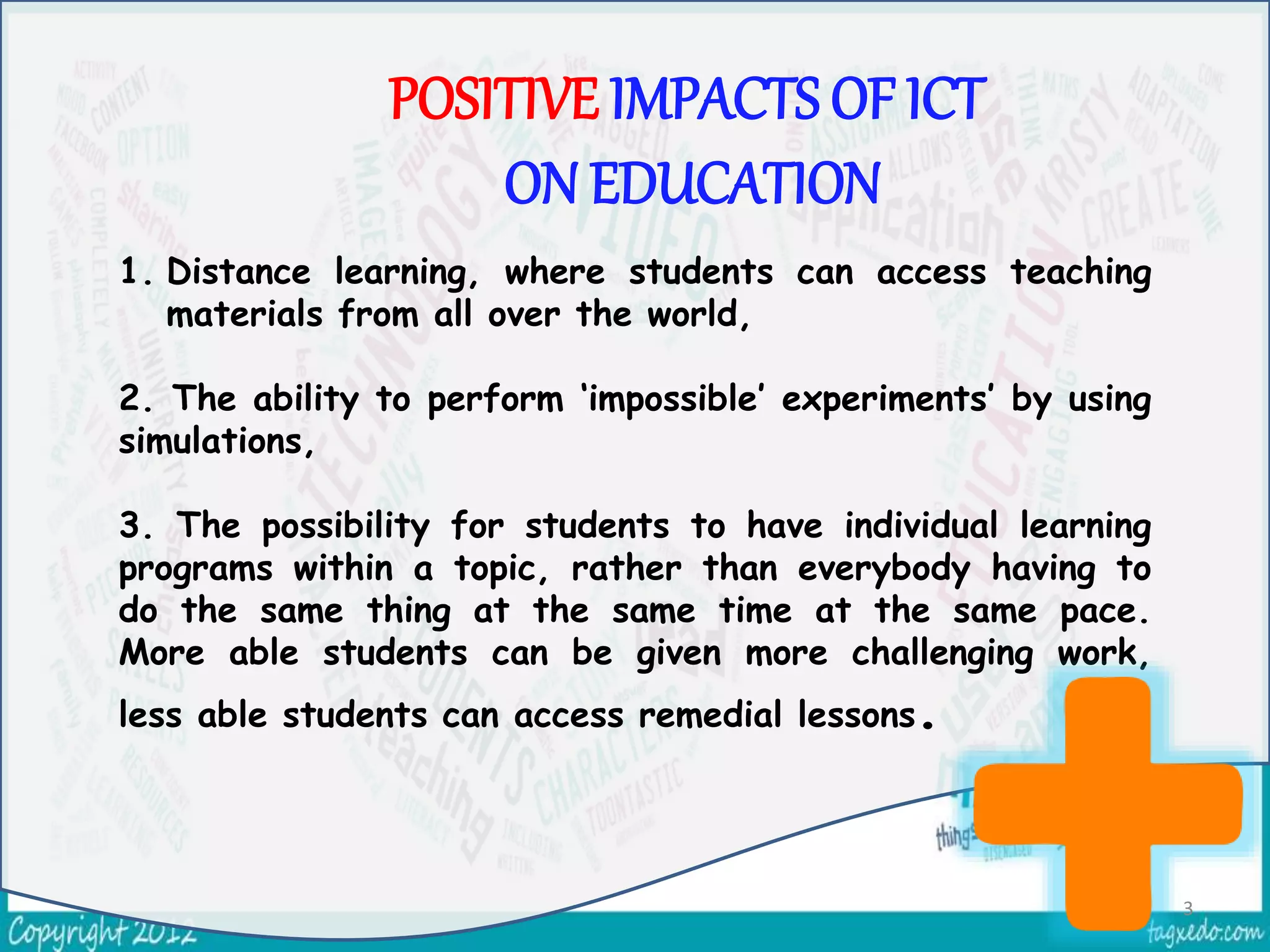 Effects of ict on education | PPT