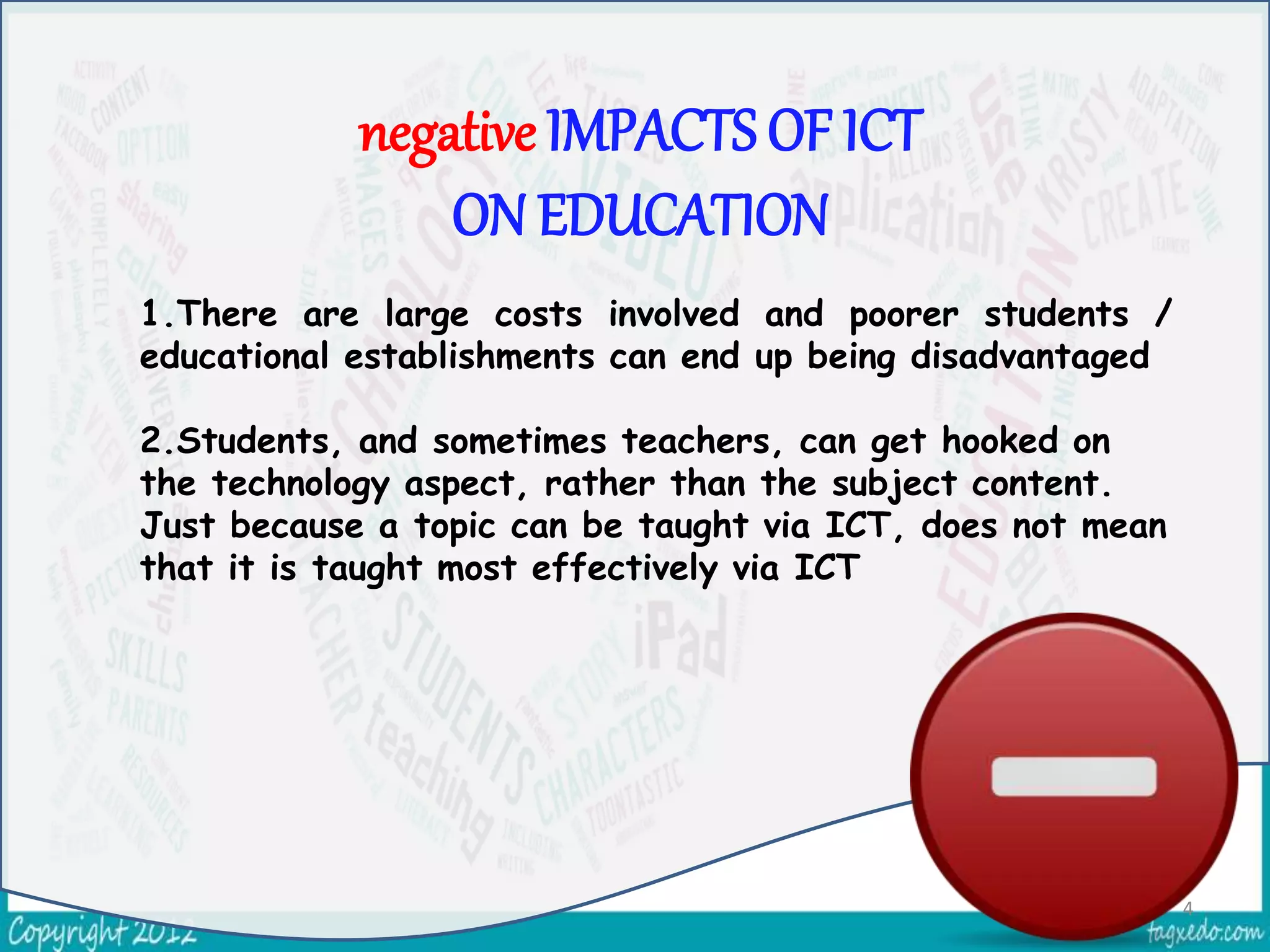 Effects of ict on education | PPT