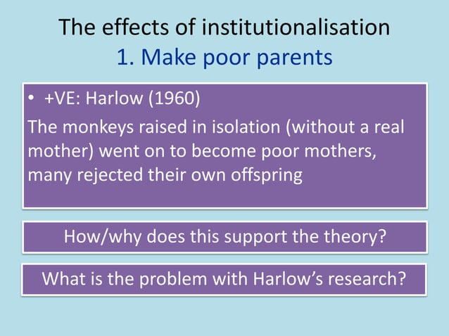 Effects of institutionalisation | PDF