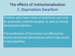 Effects of institutionalisation | PDF