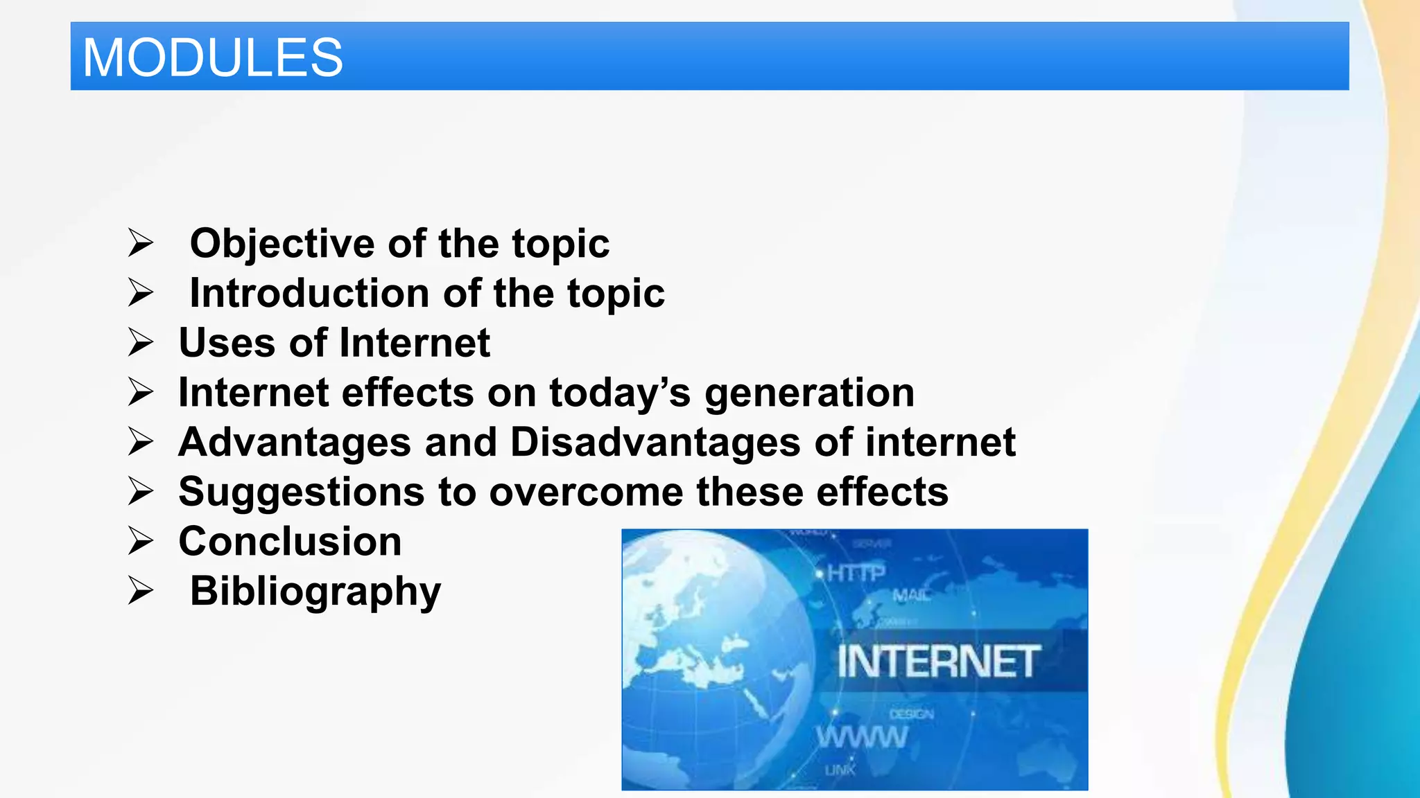 Effects of internet on today | PPT