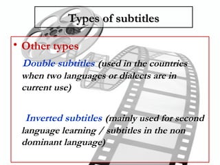 Effects of language fluency and subtitles on film comprehension ISB7 ...