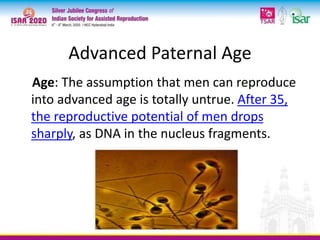 Effects of life style and environment on male fertility | PPTX