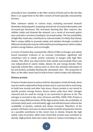 Effects of macronutrients on obesity (1) | PDF