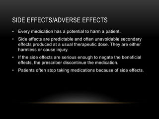 EFFECTS OF MEDICATION.pptx