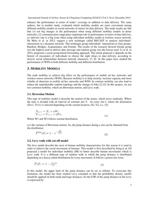 Effects of mobility models and nodes distribution on wireless sensors networks | PDF