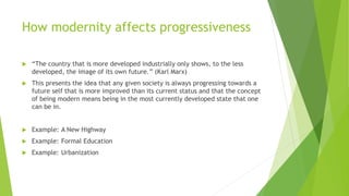 Effects of modernity on society | PPTX