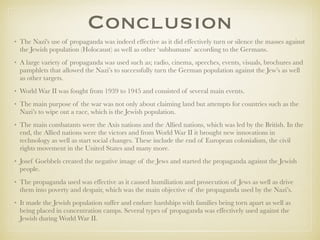 Effects of Nazi Propaganda 2014 | PDF
