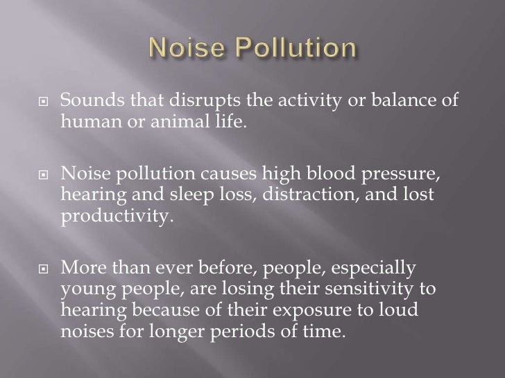 Effects Of Noise Pollution On Aquatic Animals Effects Of Noise Pollution On Aquatic Animals