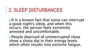 Effects of noise to humans sammy jamar | PPT