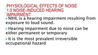 Effects of noise to humans sammy jamar | PPT