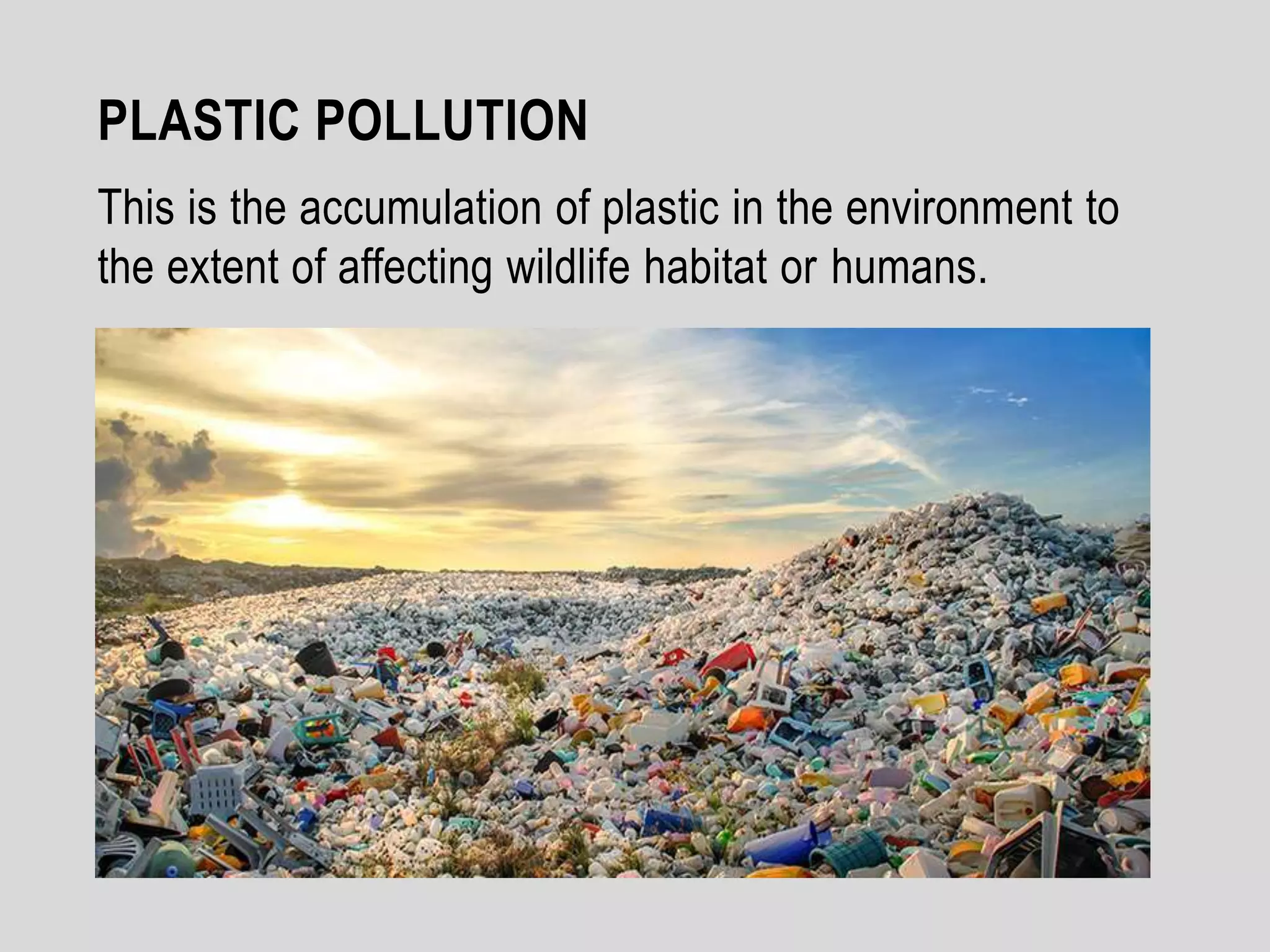 Easy understanding of effects of plastic on the environment | PPTX