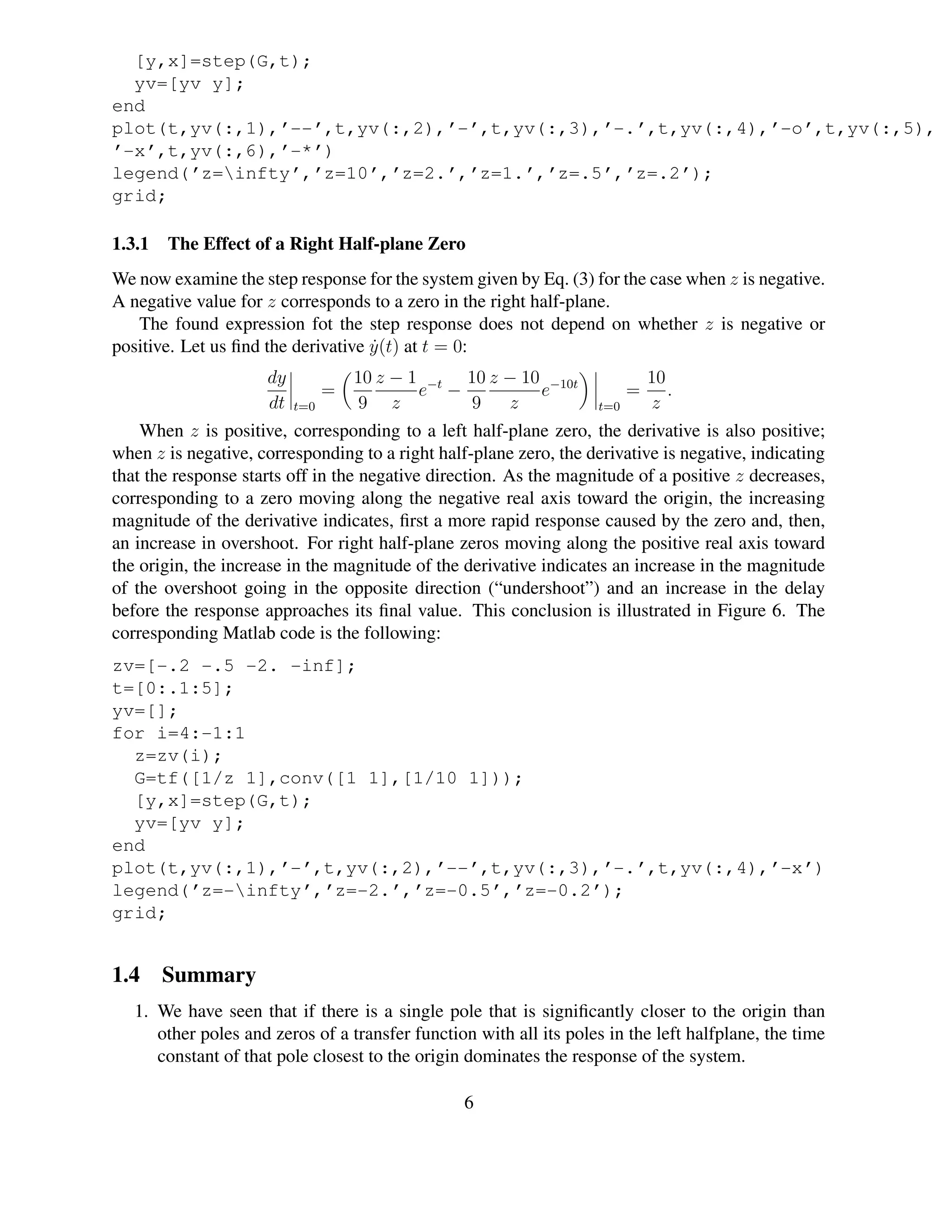 Effects of poles and zeros affect control system | PDF