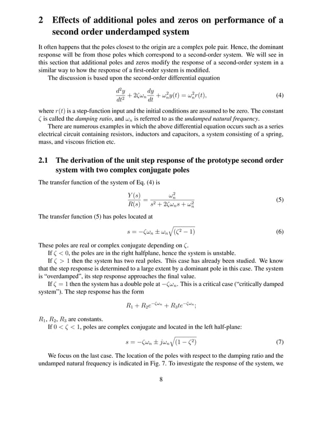 Effects of poles and zeros affect control system | PDF | Physics | Science