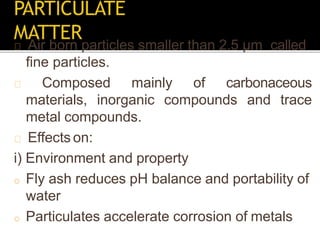 Effects of pollutants on human health | PPTX