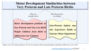 Effects of preterm birth on motor skills – part I | PPTX | Pregnancy ...