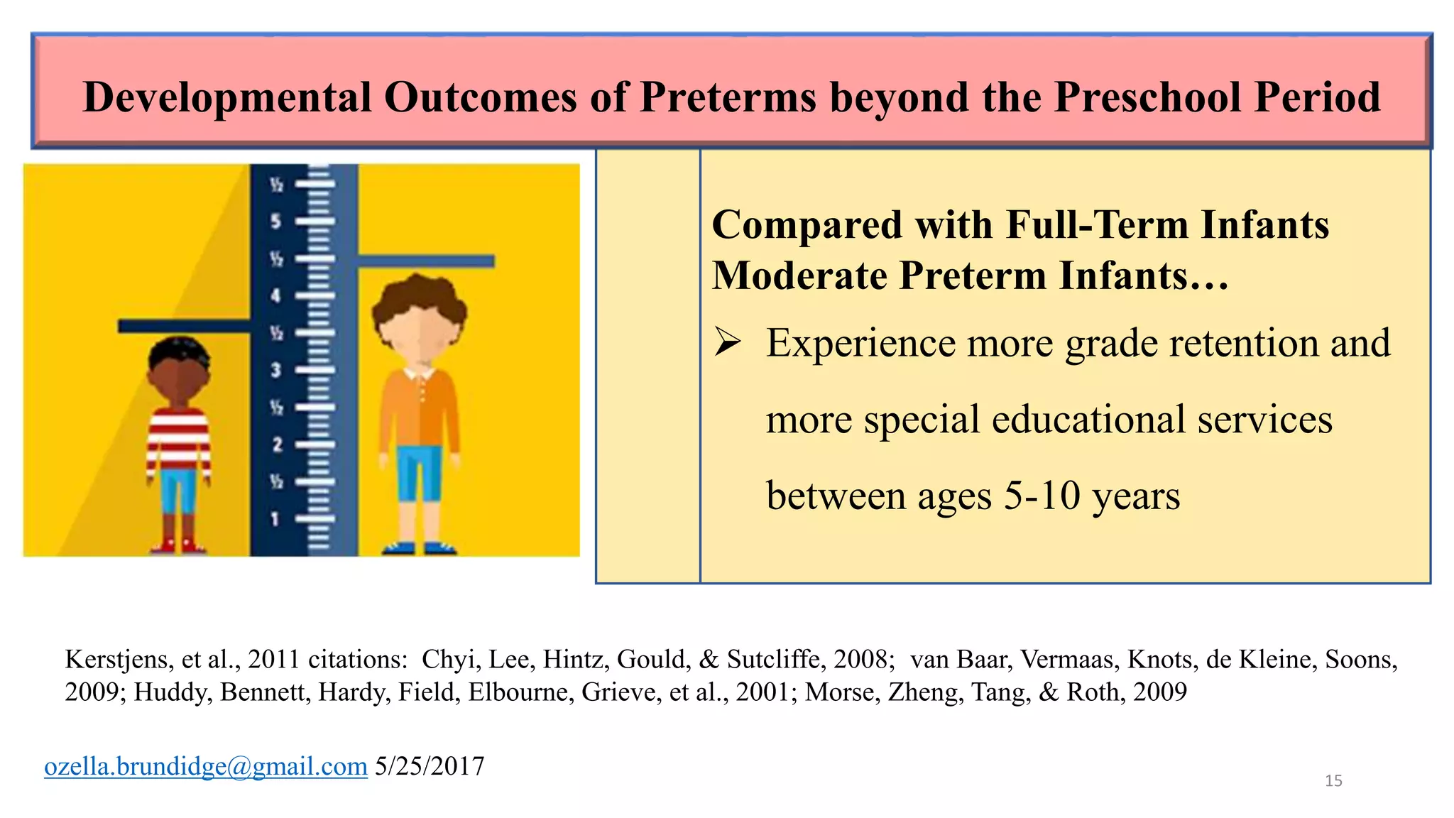 Effects of preterm birth on school readiness part ii | PPTX