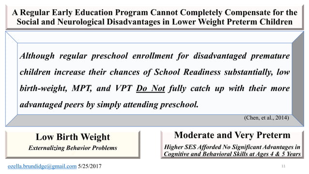 Effects of preterm birth on school readiness part ii | PPT