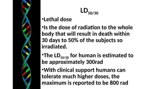 EFFECTS OF RADIATION radiation biology ppt | PPTX