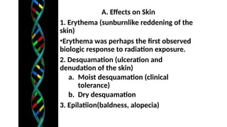 EFFECTS OF RADIATION radiation biology ppt | PPTX