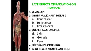 EFFECTS OF RADIATION radiation biology ppt | PPTX