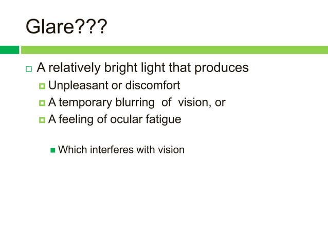 Effects of radiation and glare on human eyes | PPTX