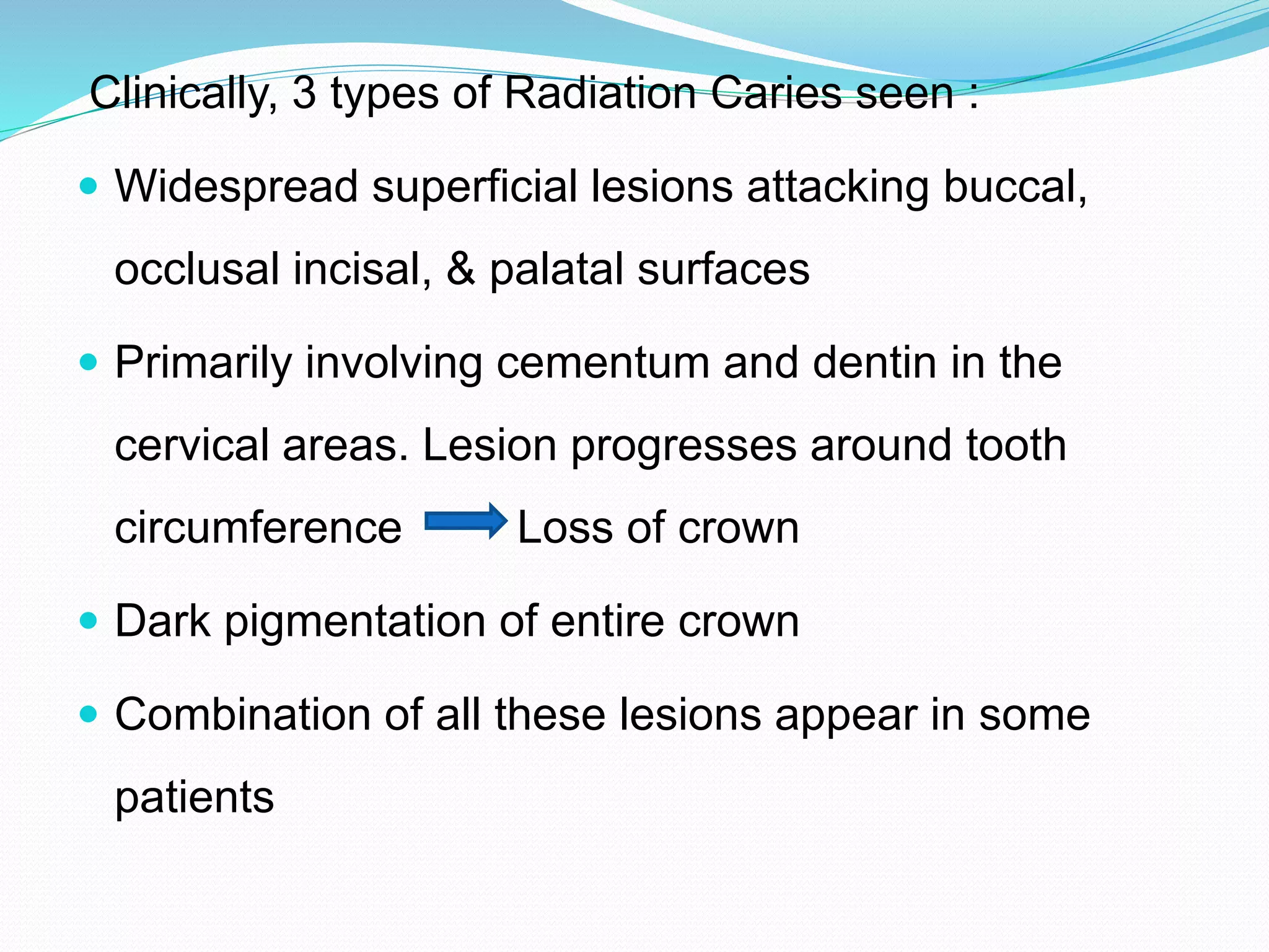 Effects of radiation on oral tissues | PPTX