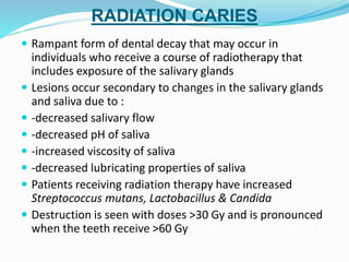 Effects of radiation on oral tissues | PPTX