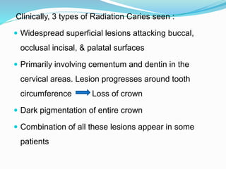 Effects of radiation on oral tissues | PPTX